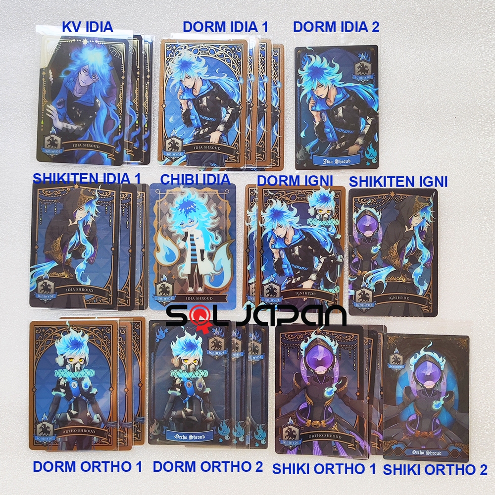 Jual Twisted Wonderland Wafer Card Dorm Lab Shikiten Ignihyde Idia ...