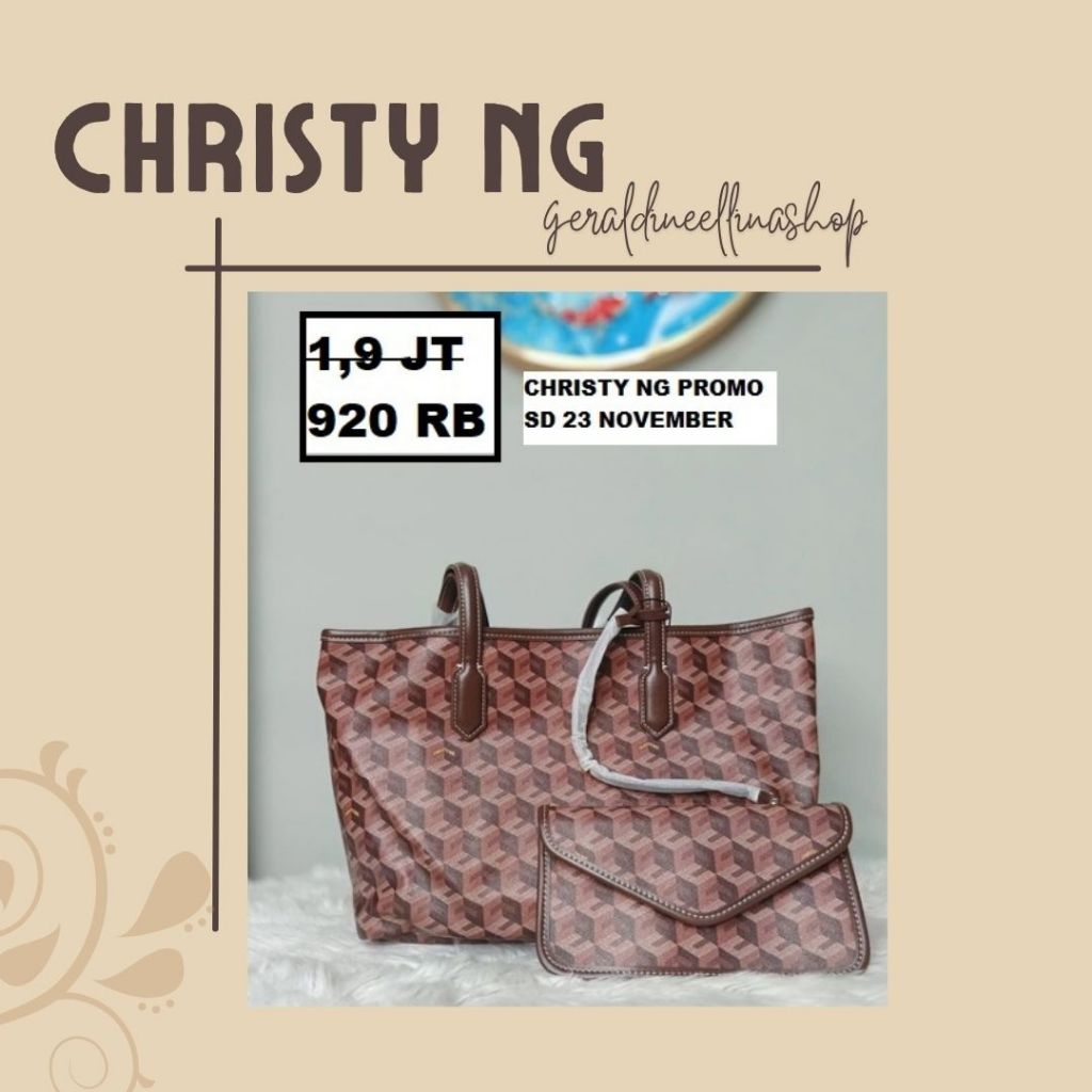 Jual Tas CHRISTY NG wanita seri RUSSO MEDIUM tote bag sale original ...