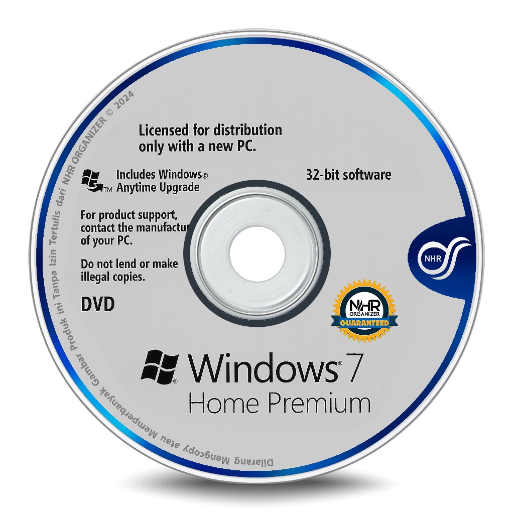 Jual BISA COD - DVD Installer Windows® 7 Home Premium SP1 || 32 Bit ...