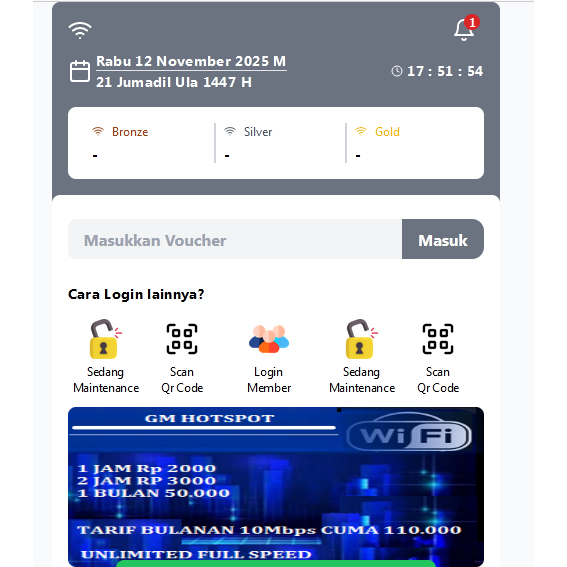 Jual LOGIN PAGE HOTSPOT | Shopee Indonesia