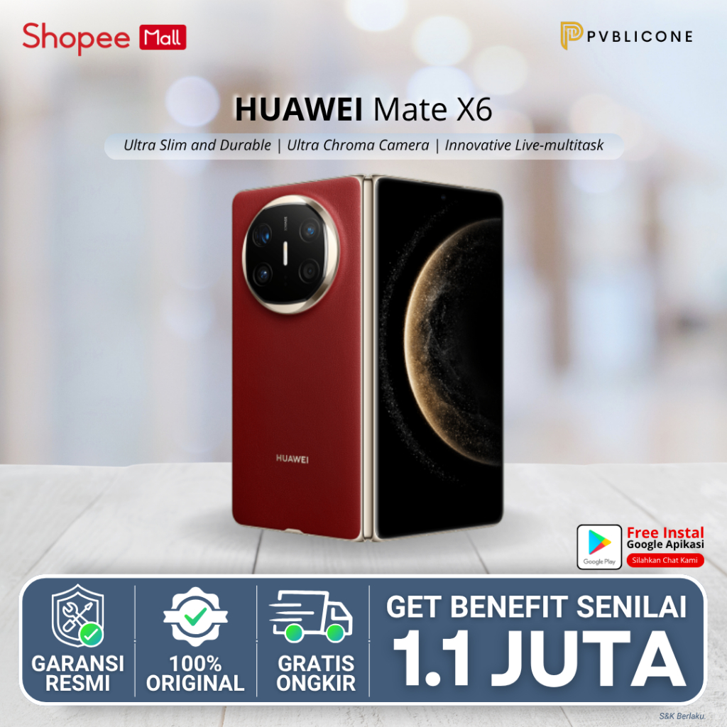 Jual HUAWEI Mate X6 Foldable Smartphone | 12+512GB | Ultra Chroma ...
