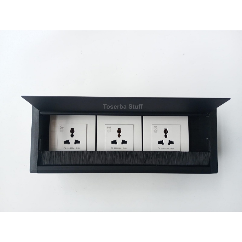 Jual Grommet Tiga Power Universal Hitam Bahan Aluminium Schneider ...