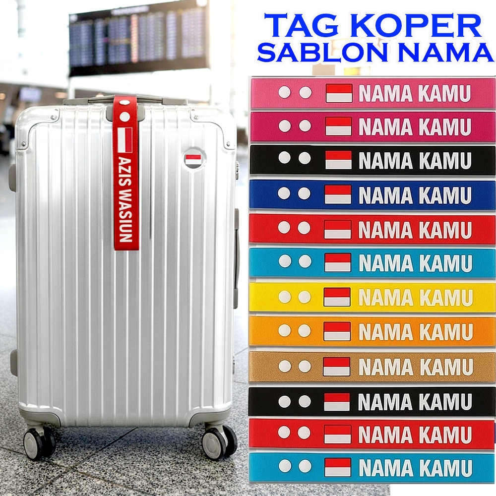 Jual TAG NAMA GANTUNGAN KOPER TAS TRAVEL LABEL TRAVELING PERJALANAN BAG ...
