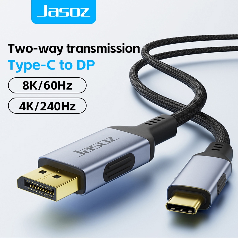 Jual Jasoz Kabel Type C to Display Port 1.4 8K 4K Bi-Directional Laptop ...