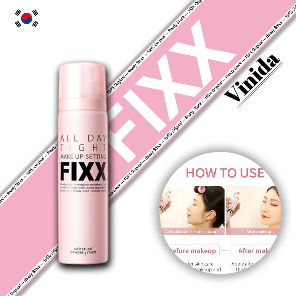 Jual Korea So Natural FIXX ALL DAY TIGHT Setting Spray 75ML Makeup AWET ...
