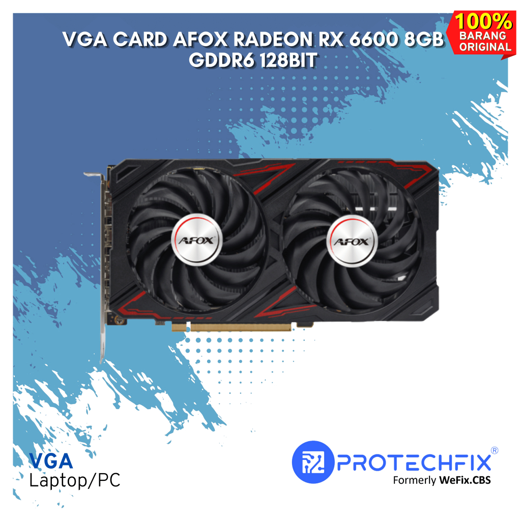 Jual VGA CARD AFOX RADEON RX 6600 8GB GDDR6 128BIT | Shopee Indonesia