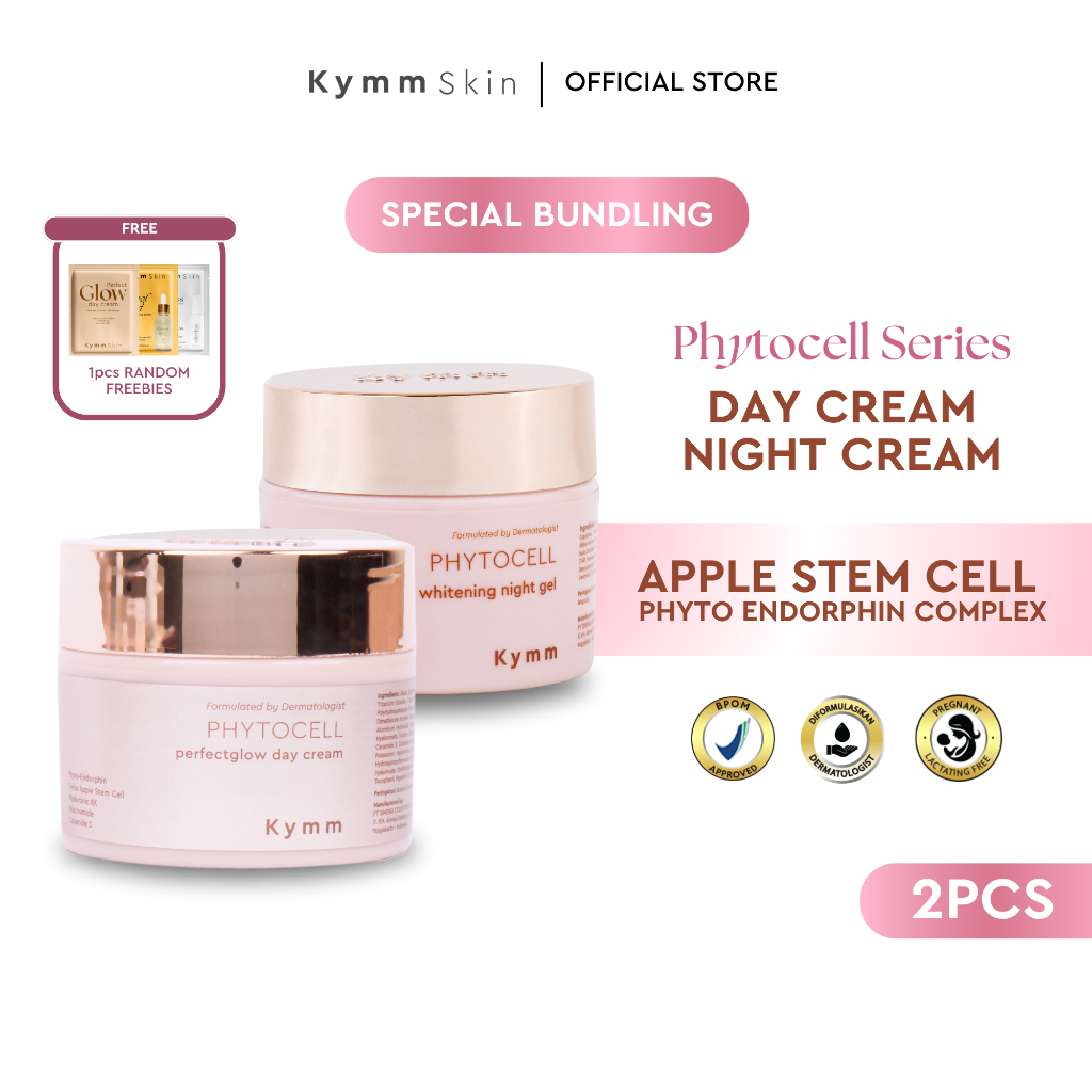 Jual [Free 1 Freebies Random] KYMM SKIN Phytocell Day Cream + Phytocell ...