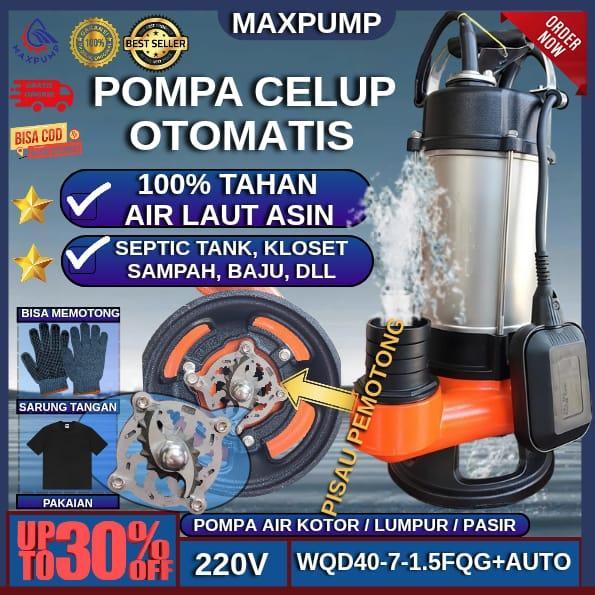 Jual MAXPUMP Pompa Celup Air Kotor Stainless Tahan Korosi 3Inch 2hp ...