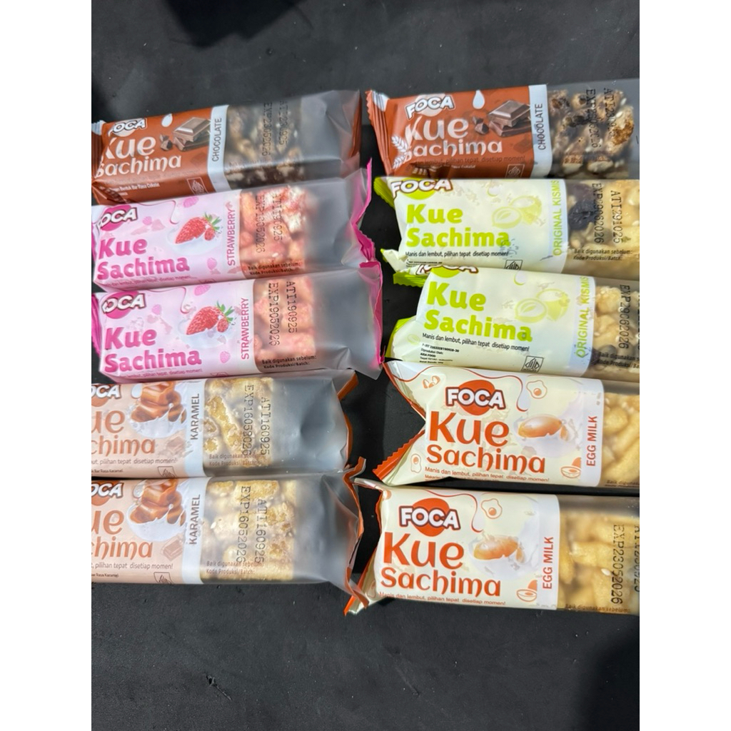 Jual Foca Kue sachima ala china [5 varian rasa coklat, karamel, egg ...
