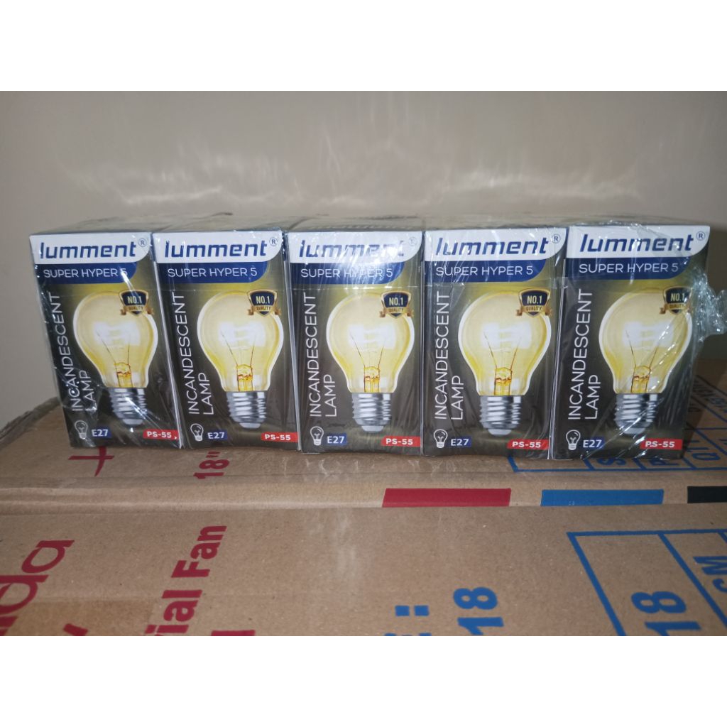 Jual dop pijar lampu pijar 5w lumment ps 55 super hyper kemasan 10pcs ...