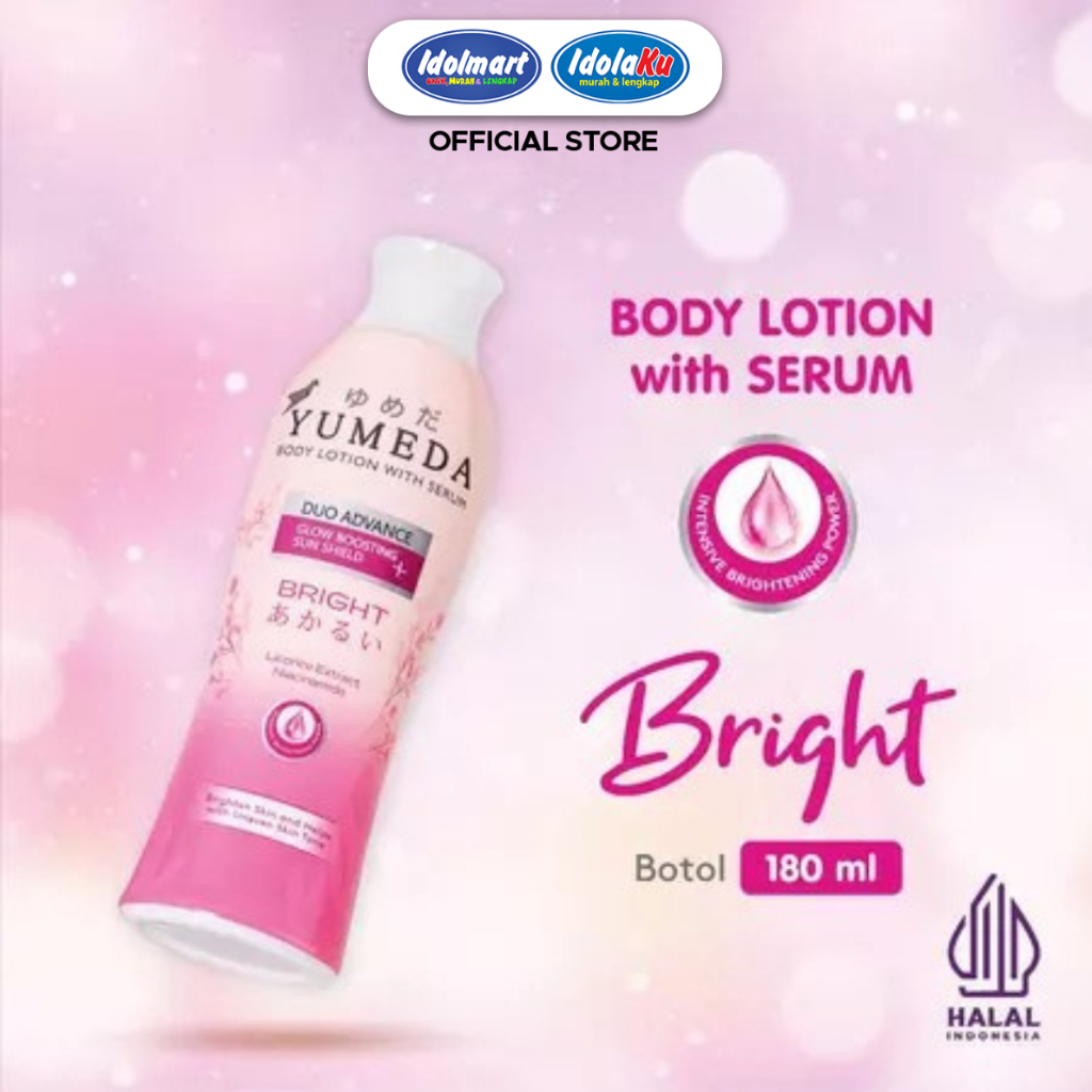 Jual IDOLMART Yumeda Bright Lotion 180ml | Shopee Indonesia