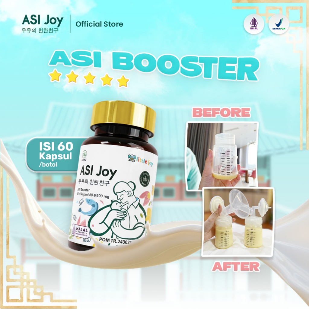 Jual ASIJOY by Little Joy BPOM - ASI Booster 60 Kapsul @500 mg Suplemen ...