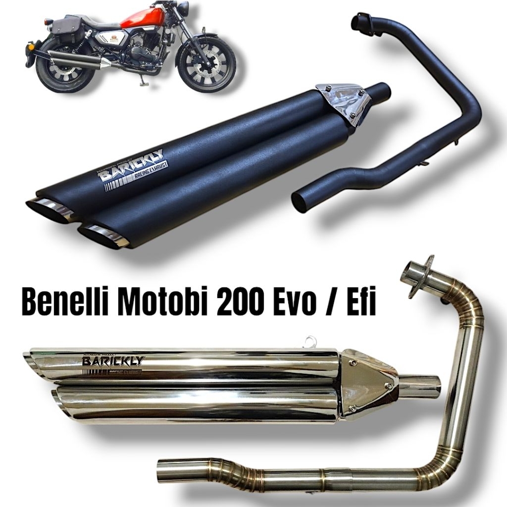 Jual Knalpot Benelli Motobi 200 Evo Efi Custom Original Barickly Racing ...
