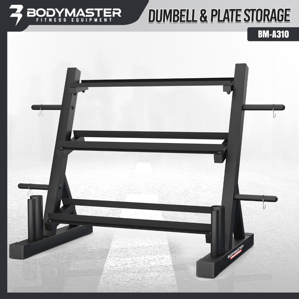 Jual BODYMASTER Dumbell & Barbell rack 3 susun BM-A310 Dan Standing rak ...