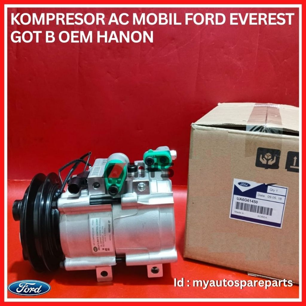 Jual COMPRESSOR AC Mobil FORD Everest GOT B KOMPRESOR OEM HANON ...