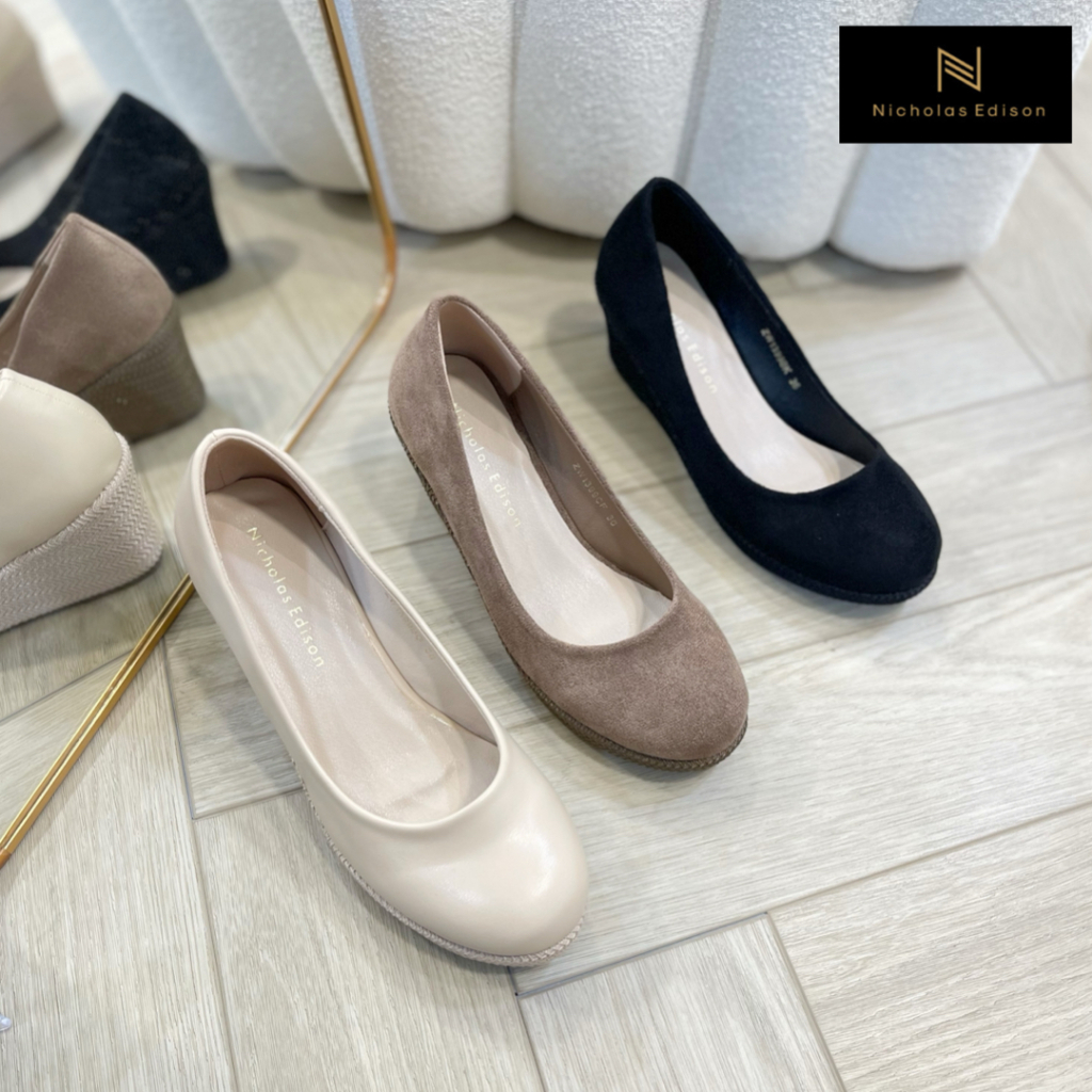 Jual Nicholas Edison Wedge Eliza Sepatu Wedges Canvas Nyaman Terbaru ...