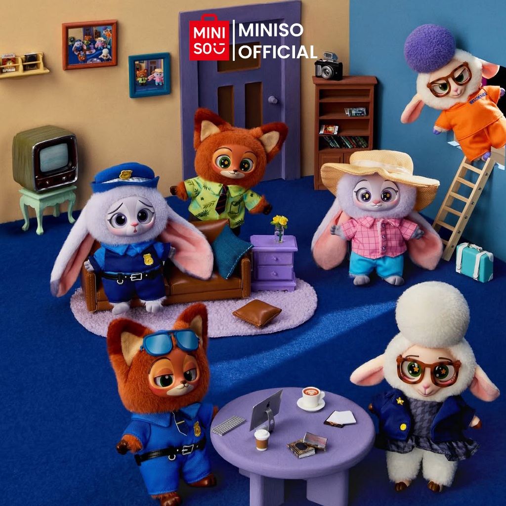 Jual MINISO X Disney Zootopia Collection Vinyl Plush Toy Surprise Box ...