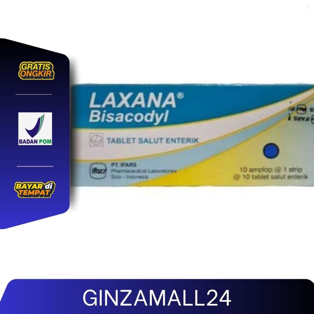 Jual Laxana 5 Mg Tablet Salut Enterik 100 Pcs | Shopee Indonesia