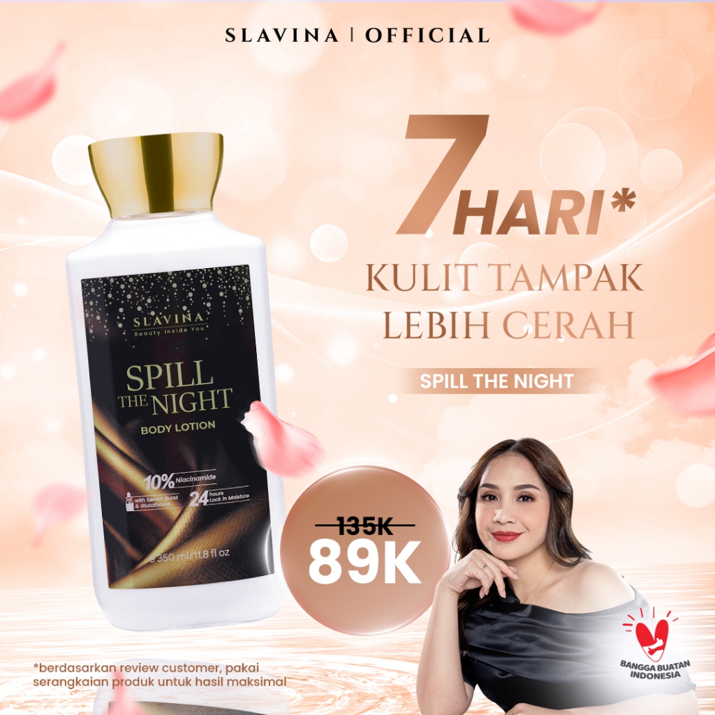 Jual SLAVINA Body Lotion Spill The Night by Nagita Slavina – Whitening ...