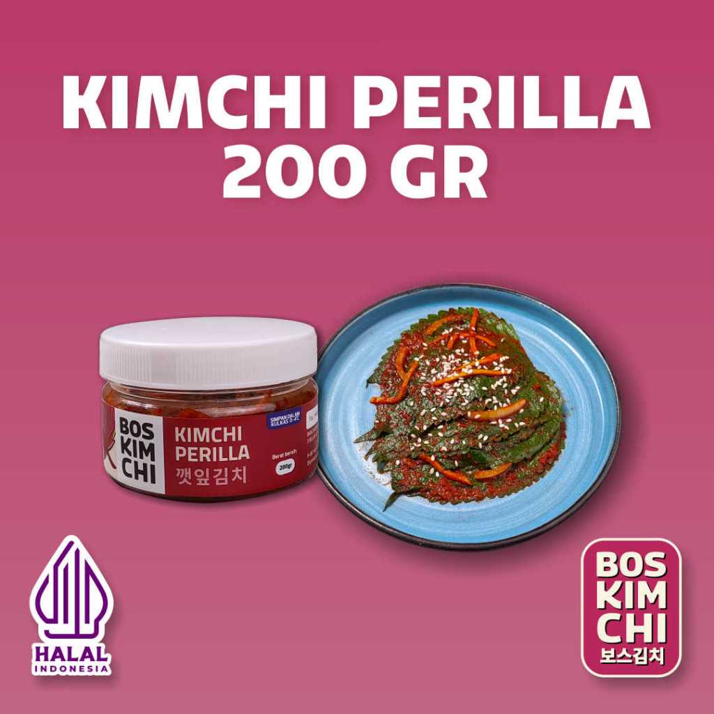 Jual Boskimchi Kimchi Perilla 200 gr Fresh Homemade || Kkaenip Kimchi ...