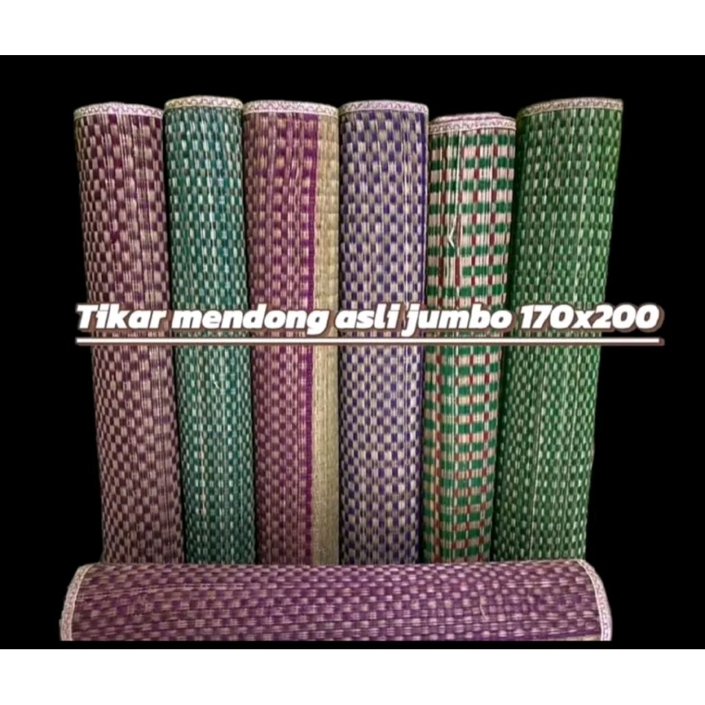Jual Tikar Mendong 85 (170x200)Asli Jumbo Tebal Samak Tenun Kloso Lipat ...