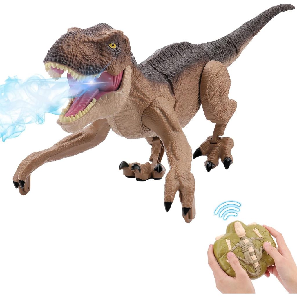 Jual Remote Control Dinosaur Toys for Boys 3 4-7 8-12- RC Realistic Big ...