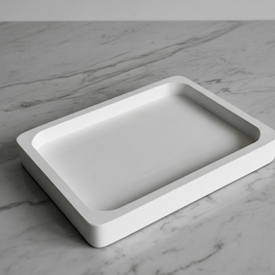 Jual Nampan Kayu Warna Putih – Serving Tray Putih Estetik untuk ...