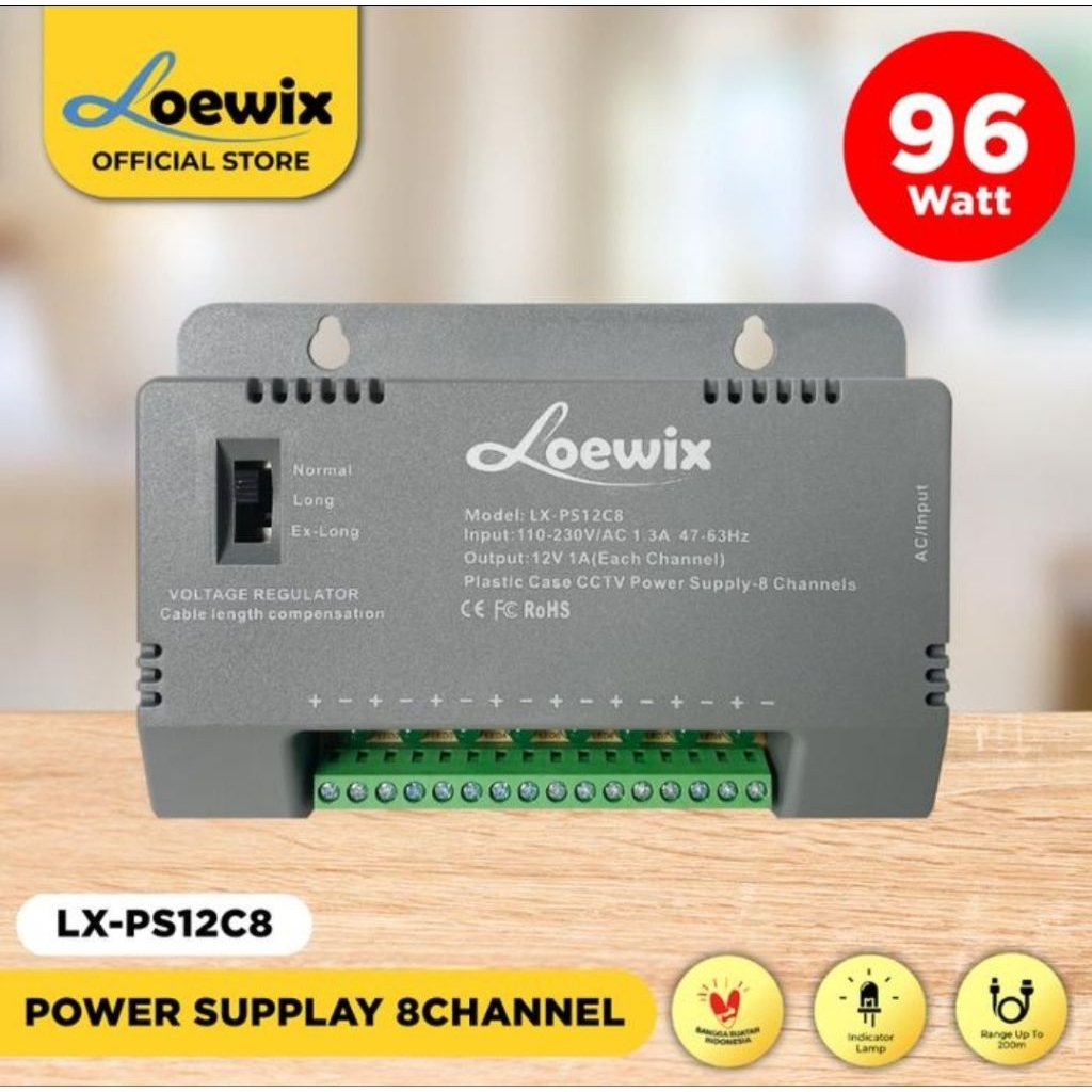 Jual PERGANTI TERBARU PSU Power Supply CCTV Box 12V 30A PSU BOX 30A 12V ...