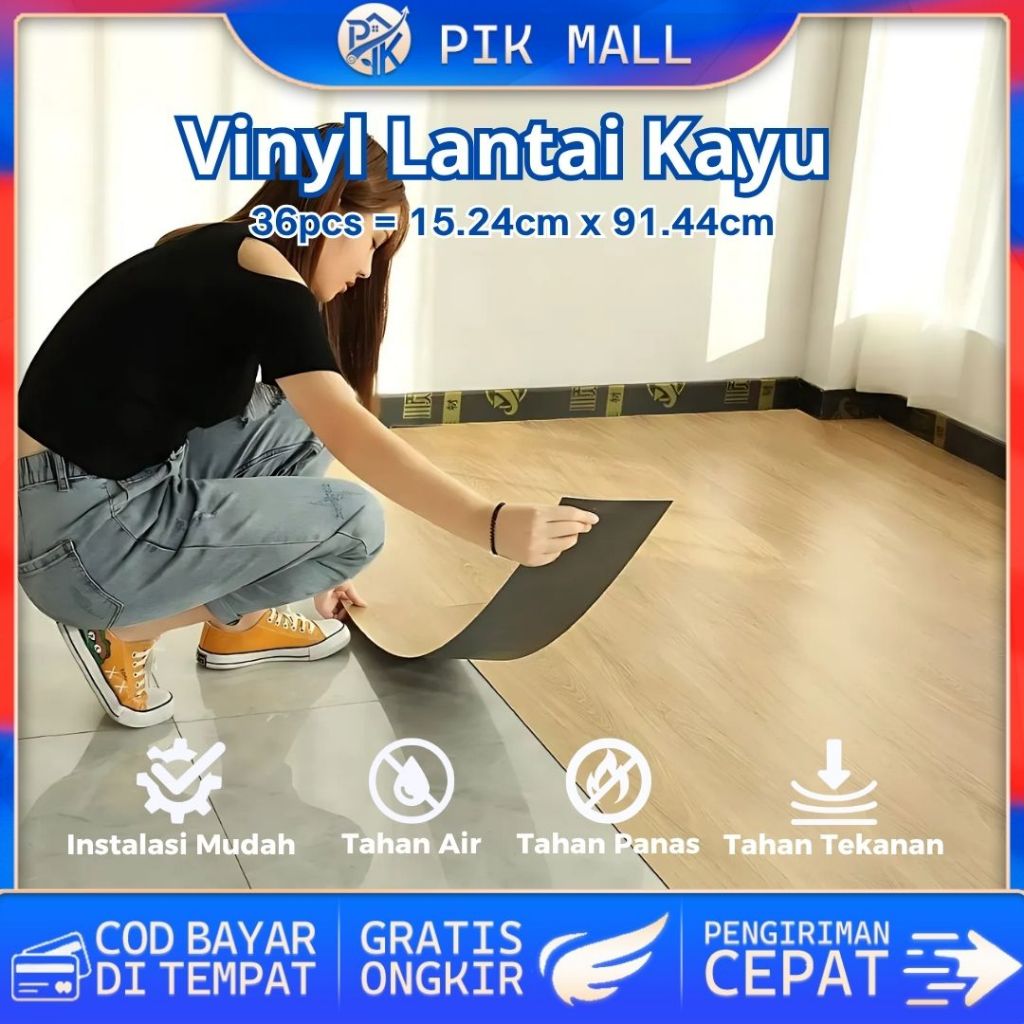 Jual 2026 PIKMall- PERBAIKAN LANTAI Flooring 1 Dus(36 Pcs) /PVC Vinyl ...