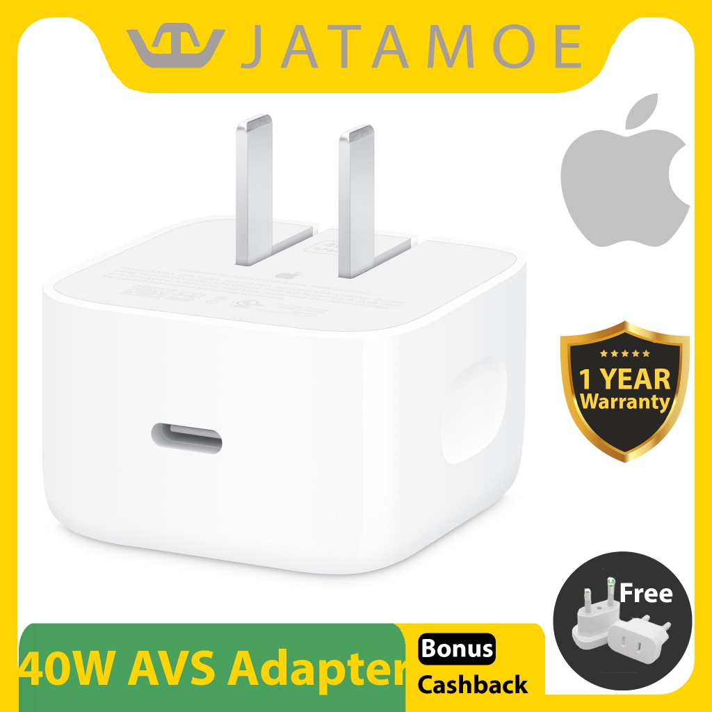 Jual Original Apple 40W Dynamic Power Adapter with 60W Max Support AVS ...