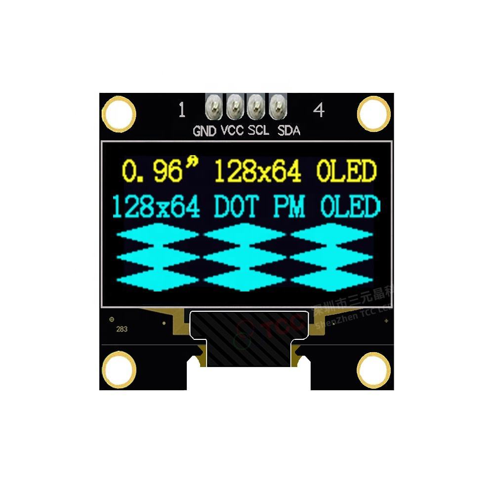 Jual OLED LCD 0.96 Inch 128x64 I2C Display Modul Arduino STM32 ESP8266 ...