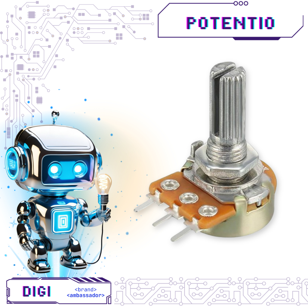 Jual Potentiometer Mono 3 Pin - 250K Ohm - Digibot | Shopee Indonesia