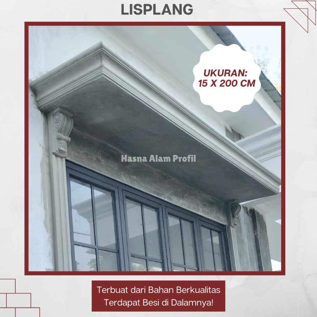 Jual Lisplang Beton 15 x 200 cm – Lis Profil, Lis Profil Beton ...