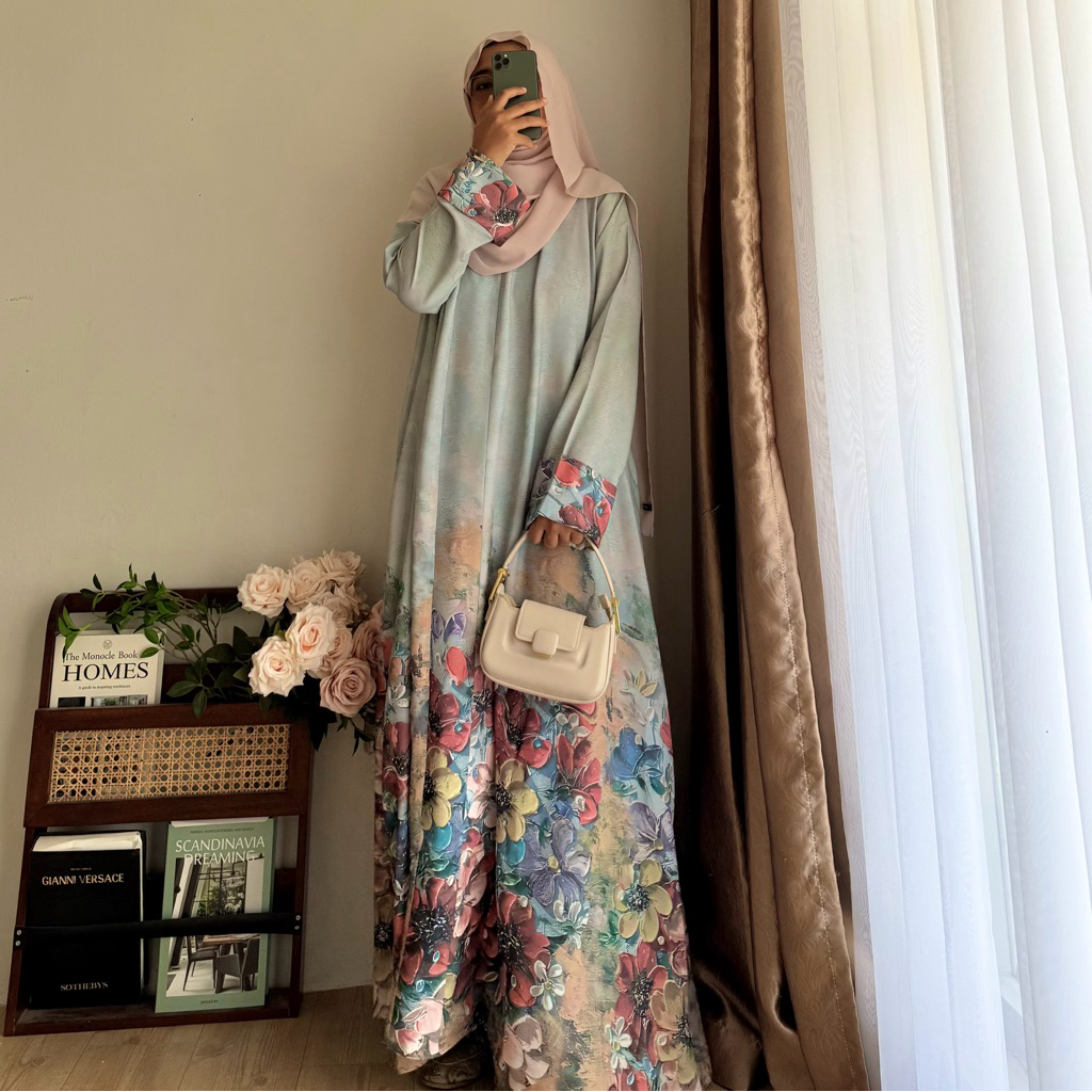 Jual Amyra Abaya | Daily Abaya | Abaya Motif | Haniyah Arabian Ori Adem ...
