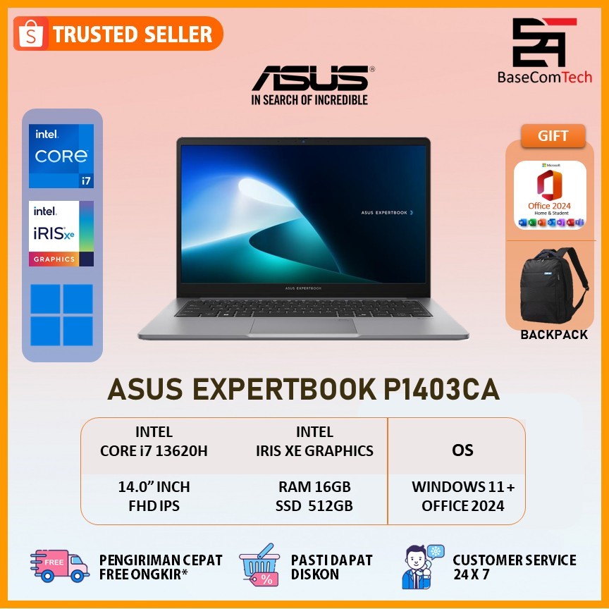 Jual Asus Expertbook P1 i3 i5 i7 Gen 13 16GB/512GB 14.0 inchi FHD IPS ...