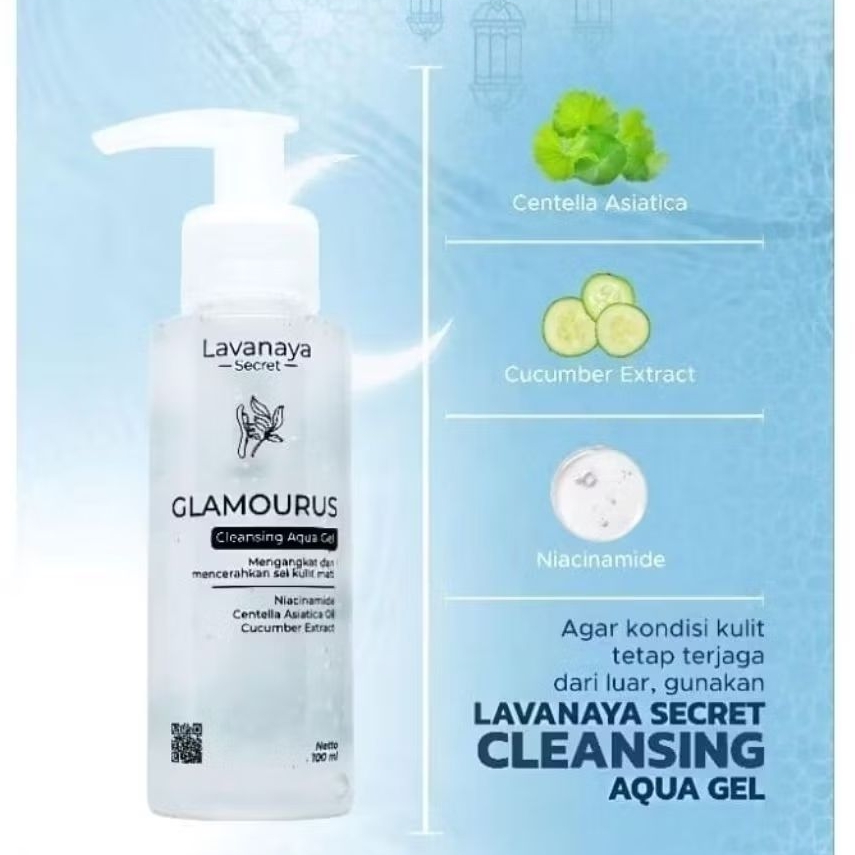 Jual Lavanaya Secret Skincare Variant Glamuorus Cleansing Aqua Gel BPOM ...