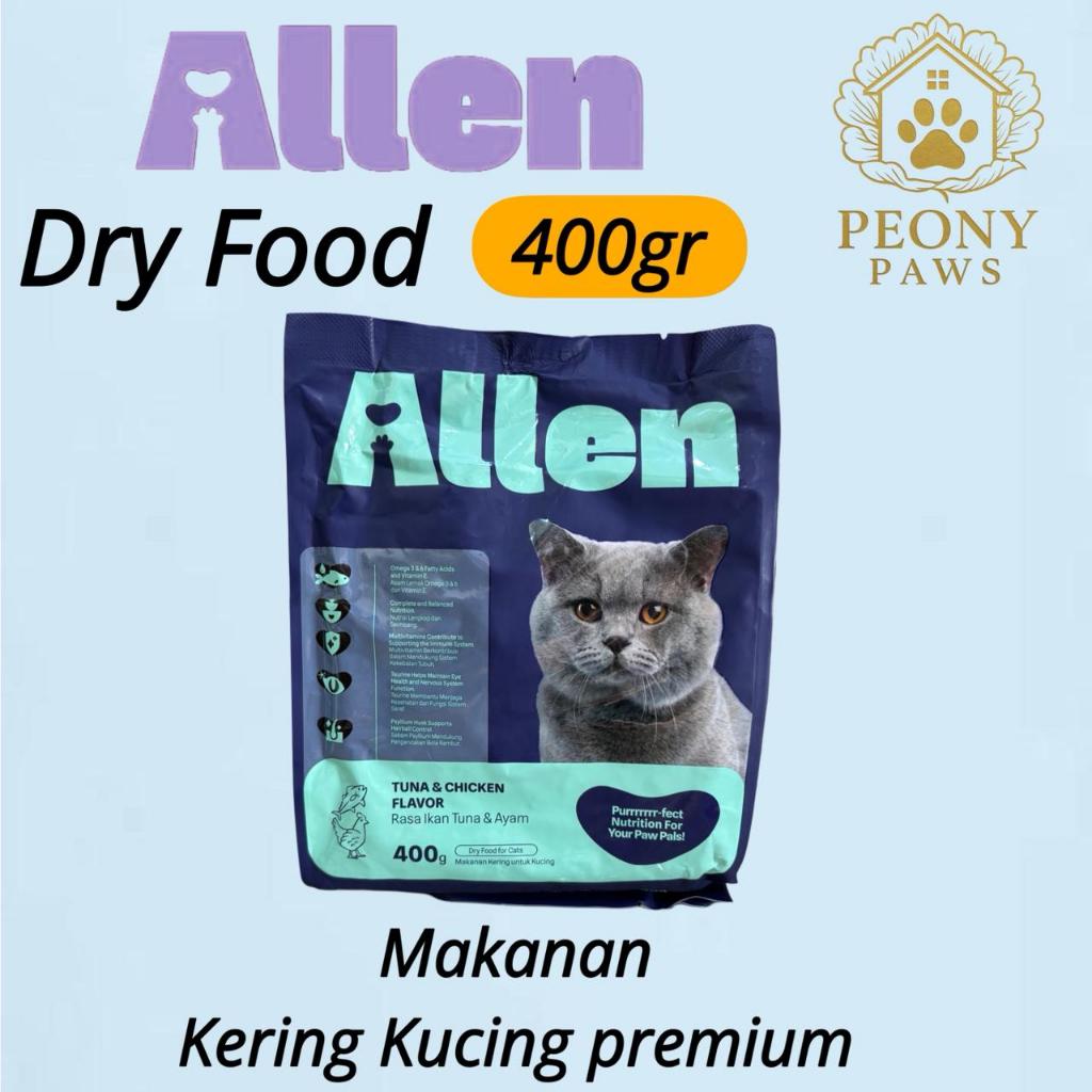 Jual Allen Dry Food Cat Makanan Kering Kucing 400gr FreshPack Dengan ...
