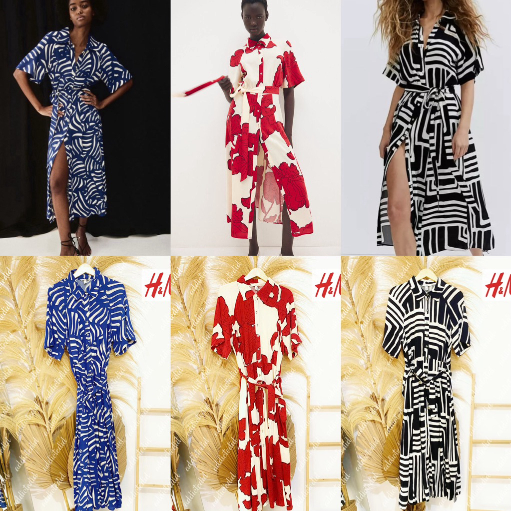 Jual HNM MIDI DRESS WITH BELT | Shopee Indonesia