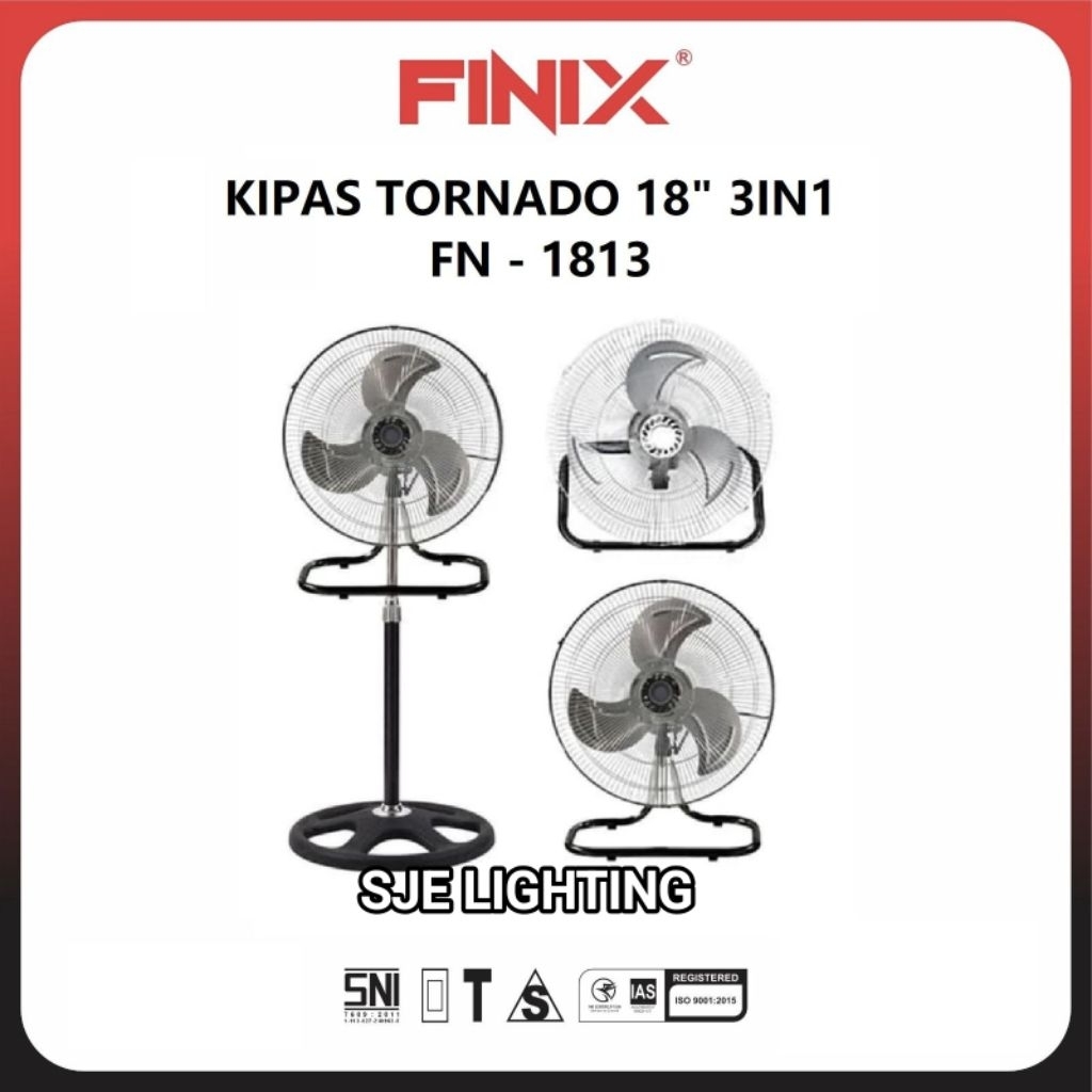 Jual KIPAS ANGIN 3 IN 1 TORNADO BESI AOYAMA/FINIX 18" INCH DENGAN ...