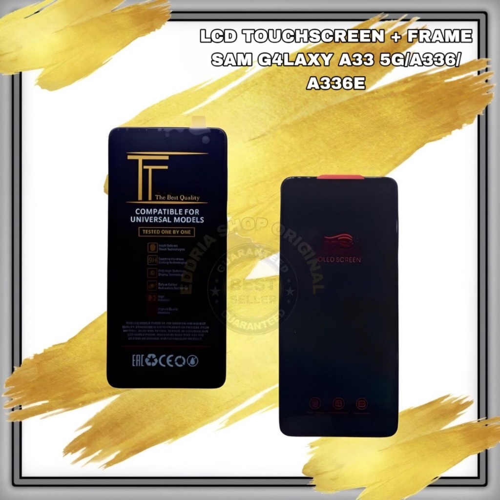 Jual LCD TOUCHSCREEN FULLSET FRAME SAM GALAXY A33 5G/A336/A336E BLACK ...