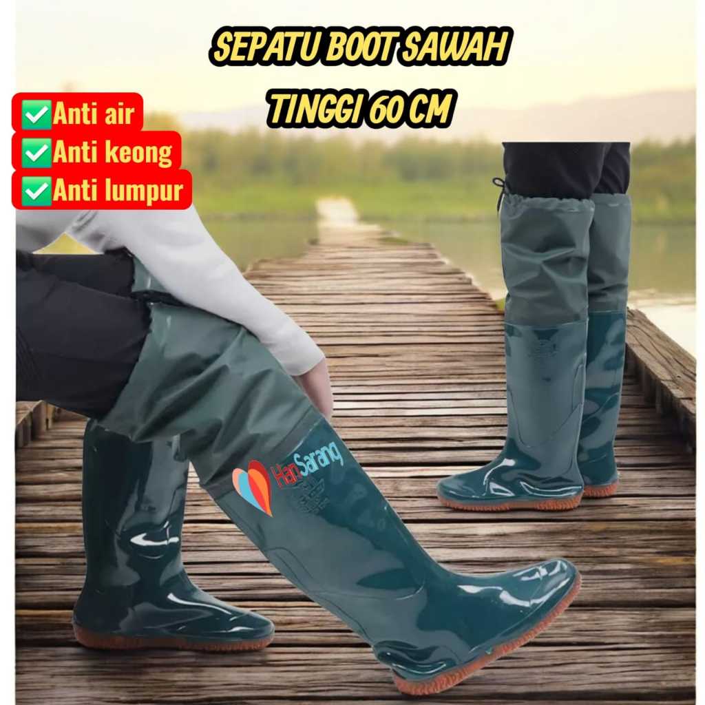 Jual sepatu boots karet sawah bot sepatu jepang korea china boot anti ...