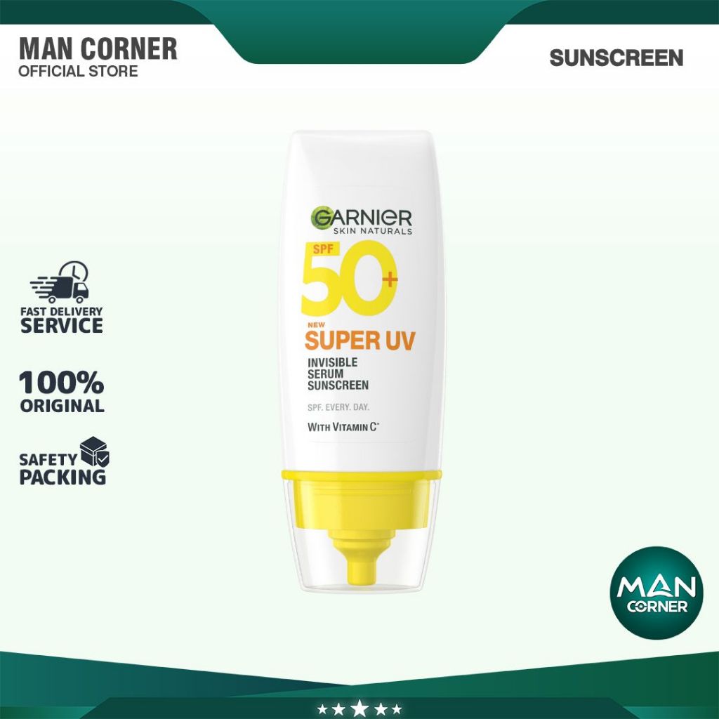 Jual GARNIER Super UV Invisible Serum Sunscreen SPF 50+ PA++++ Vitamin ...