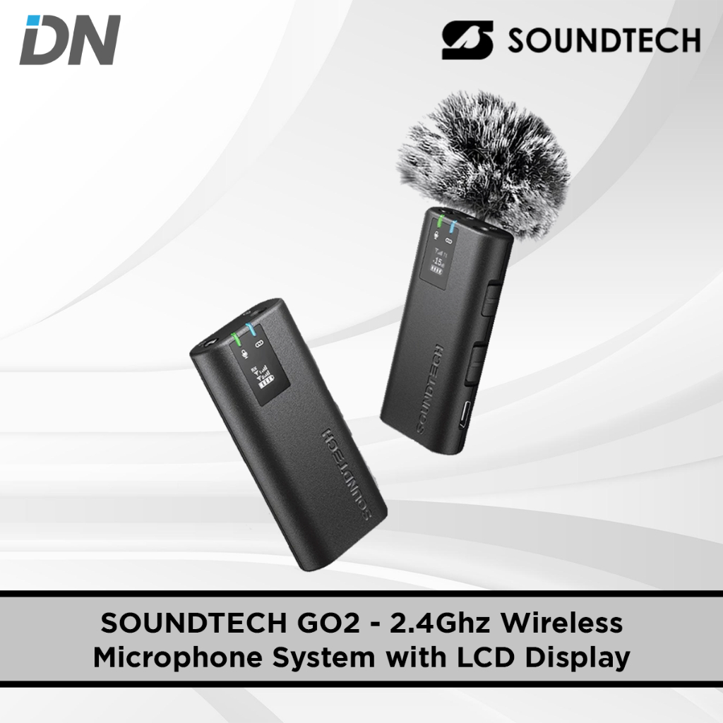Jual SOUNDTECH GO2 - 2.4Ghz Wireless Microphone System with LCD Display ...