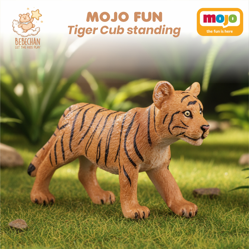 Jual BEBECHAN - Mojo Fun Tiger Cub standing Miniatur Hewan Action ...