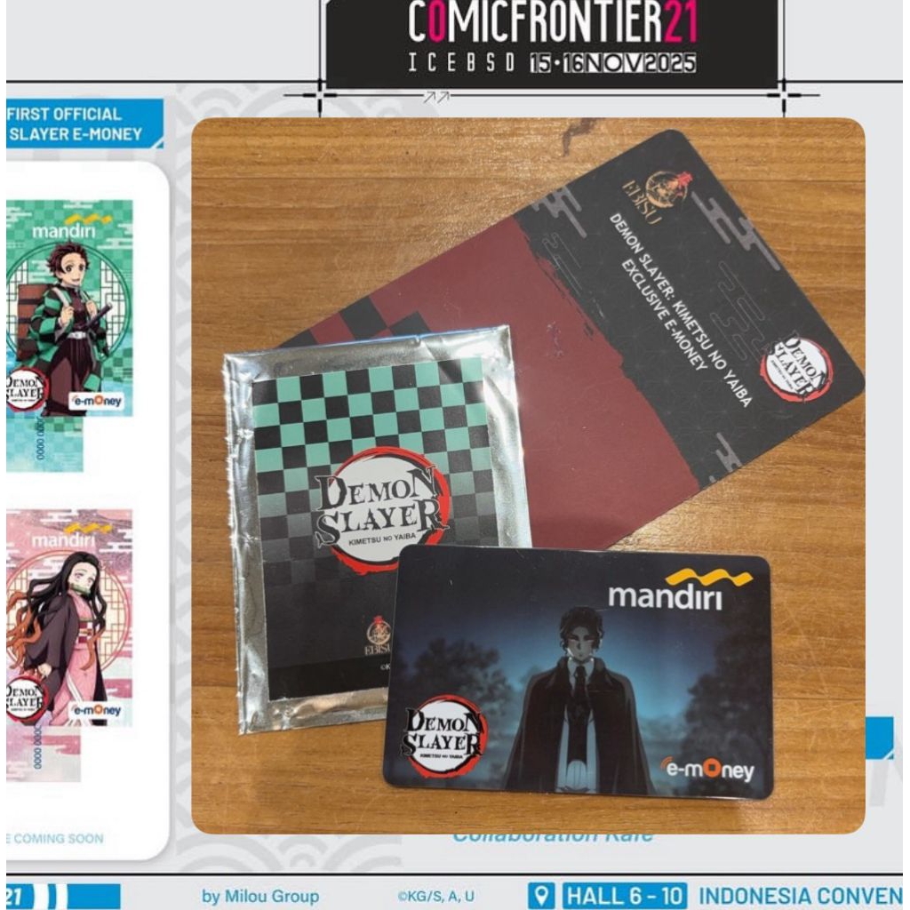 Jual Demon Slayer x EBISU CAFE e money DEMON SLAYER EMONEY KIBUTSUJI ...