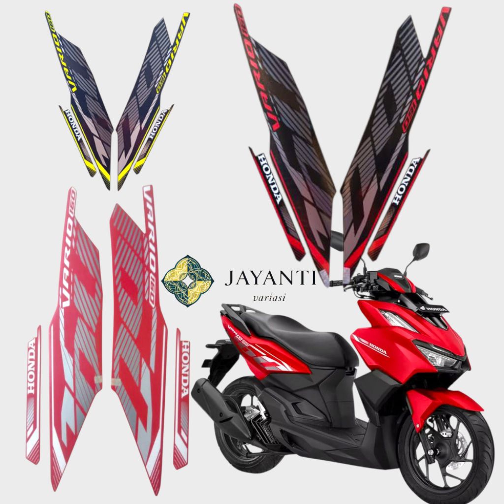 Jual Striping Honda Vario 160 Tahun 2023 | Stiker Body Kit Motor Vario ...