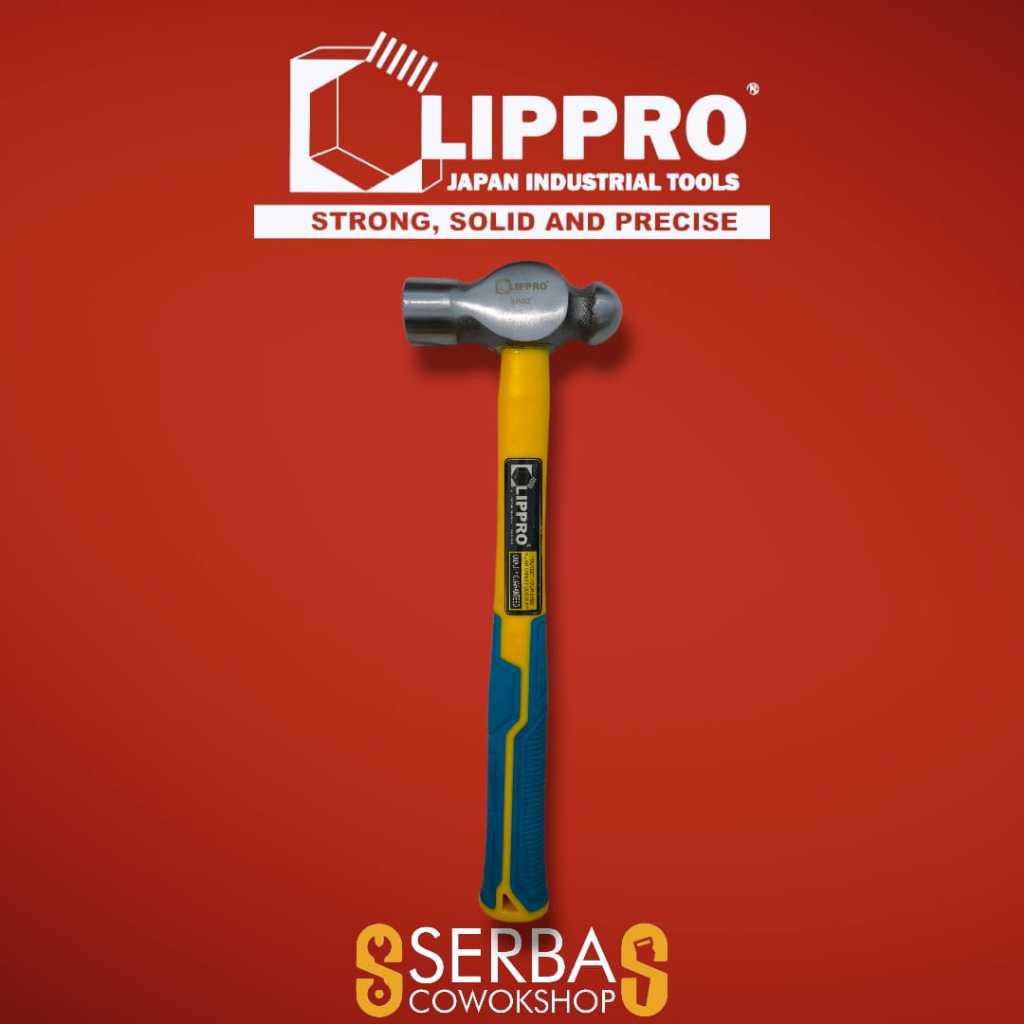 Jual LIPPRO Palu Konde 16 Oz Ballpoint Hammer Gagang Fiber Termurah ...