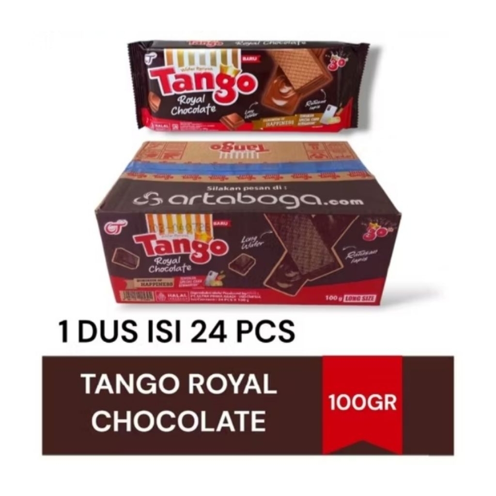 Jual Tango wafer ROYAL CHOCOLATE 110g/100g (1 dus isi 24pcs) | Shopee ...