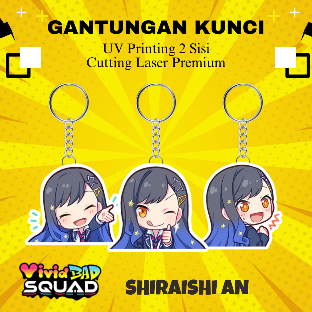 Jual Gantungan Kunci Project Sekai Shiraishi An | Ganci Akrilik UV 2 ...