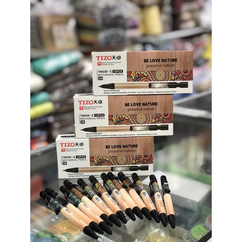 Jual PENSIL MEKANIK 2.0 MERK TIZO 1 KOTAK (ISI 12 PCS) | Shopee Indonesia